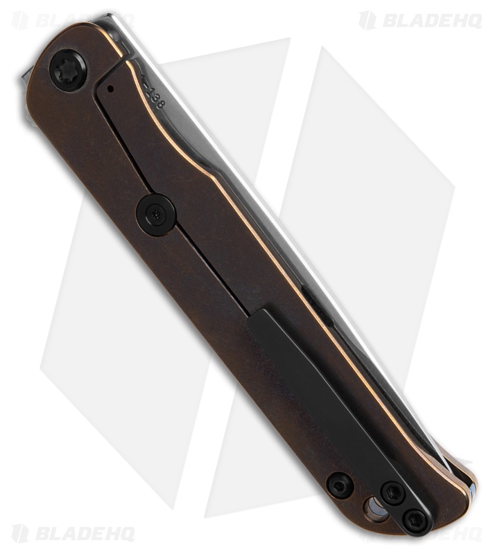 Medford Knife The T-Bone Knife Bronze Titanium/Mosaic Inlay