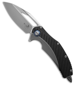 Microtech Matrix Frame Lock Knife CF/Ti + Bead Blast