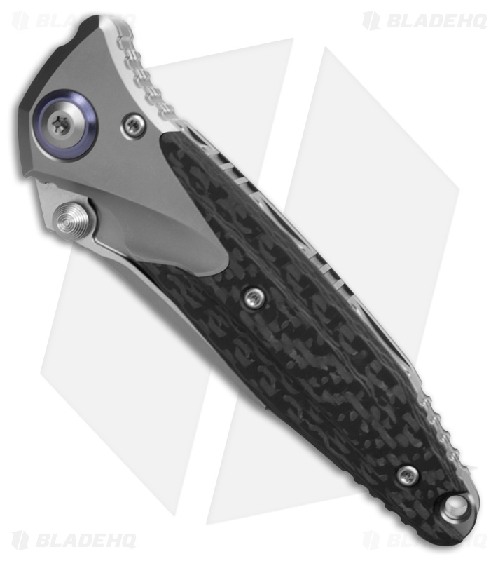 Microtech Socom Bravo Knife Black Ti/CF (4" BB) - Blade HQ