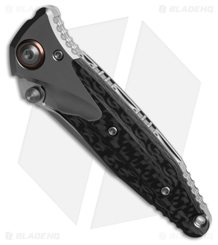 Microtech Socom Bravo Mini CF/Ti Clip Point BB Full Serr