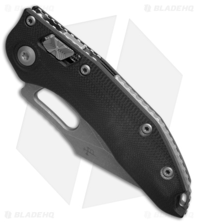 Microtech Stitch Ram-Lok Black Apocalyptic-finished Serrated