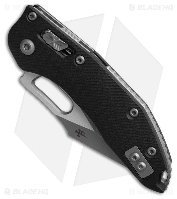 Microtech Stitch Ram-Lok Fluted Black Alum. Apoc + Full Serr