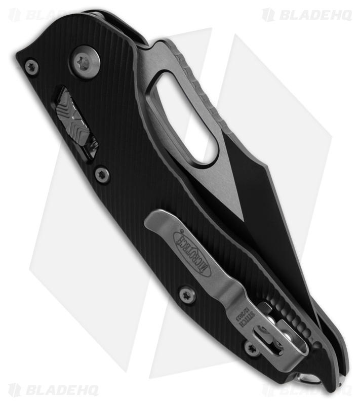 Microtech Stitch Ram-Lok S/E Knife Fluted Black Aluminum