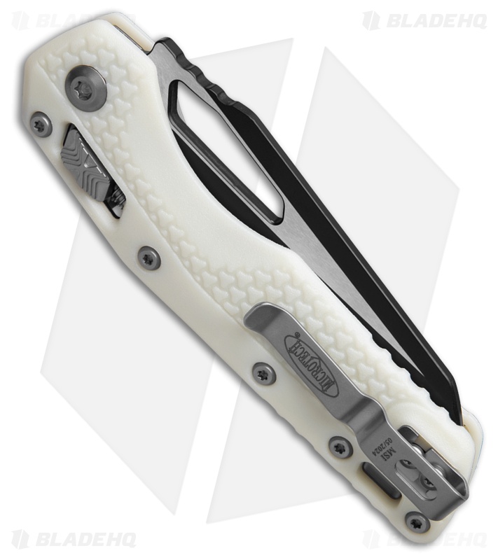 Microtech MSI Knife White Polymer Black Serr