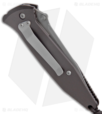 Microtech Socom Liner Lock Knife Black Aluminum - Blade HQ