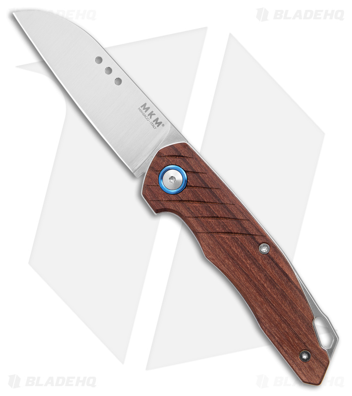 MKM Anso Root Slip Joint Knife | Titanium + Santos Wood