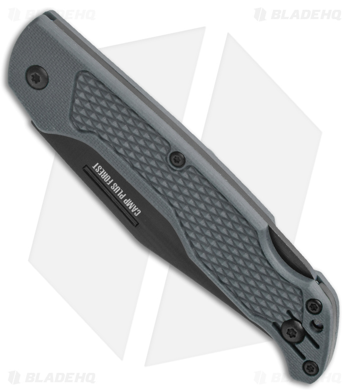 Ontario Camp Plus Lock Back Knife GFN Black- Blade HQ