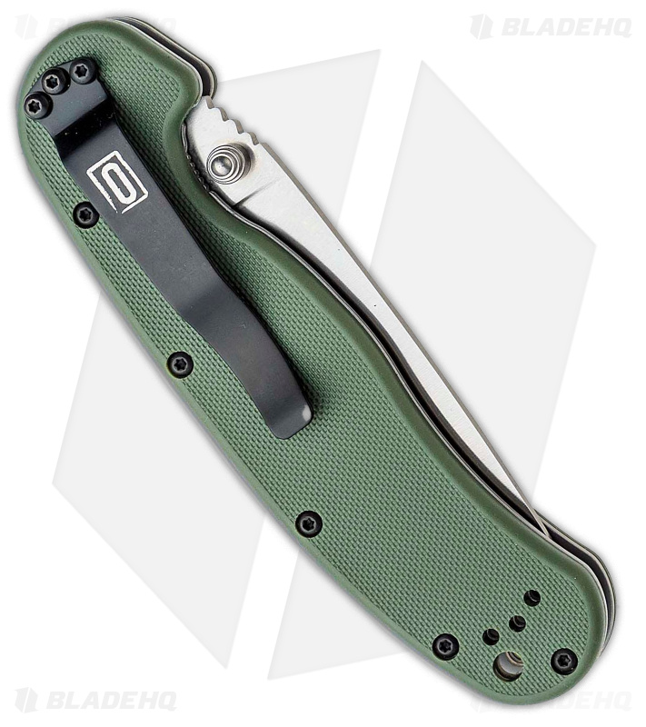 Ontario RAT Model 1 Liner Lock Green (SW) - Blade HQ