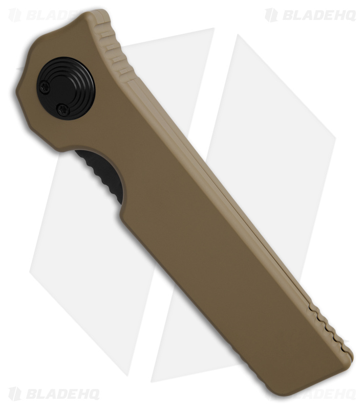 Paragon Krazor Gravity Knife Tan Aluminum DLC - Blade HQ