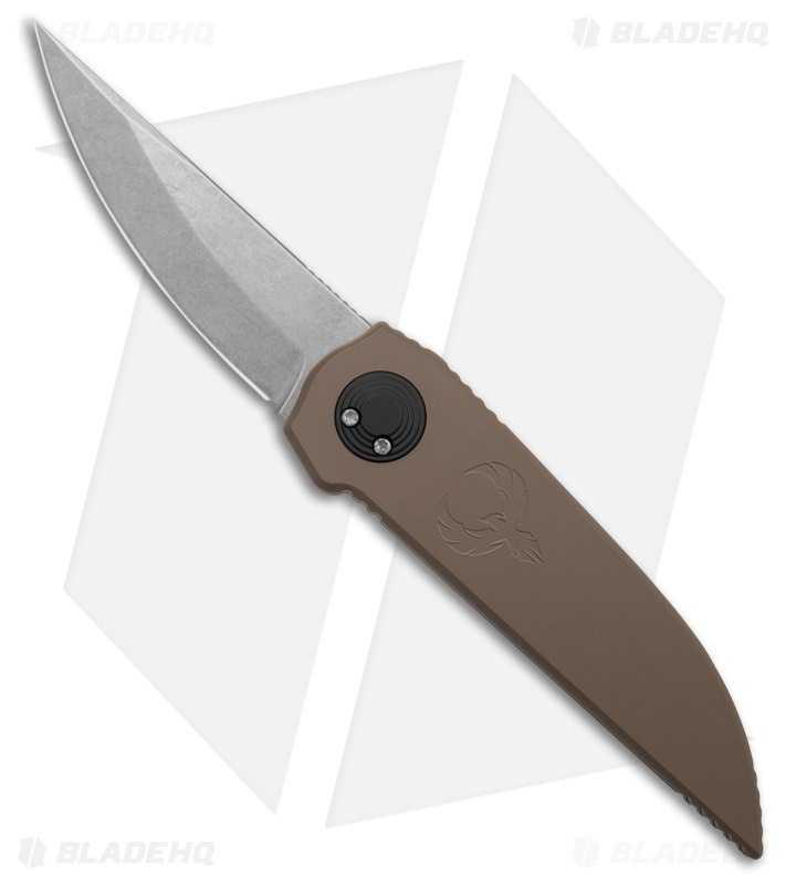 Paragon Phoenix Knife Brown Aluminum (3.8" Satin) - Blade HQ