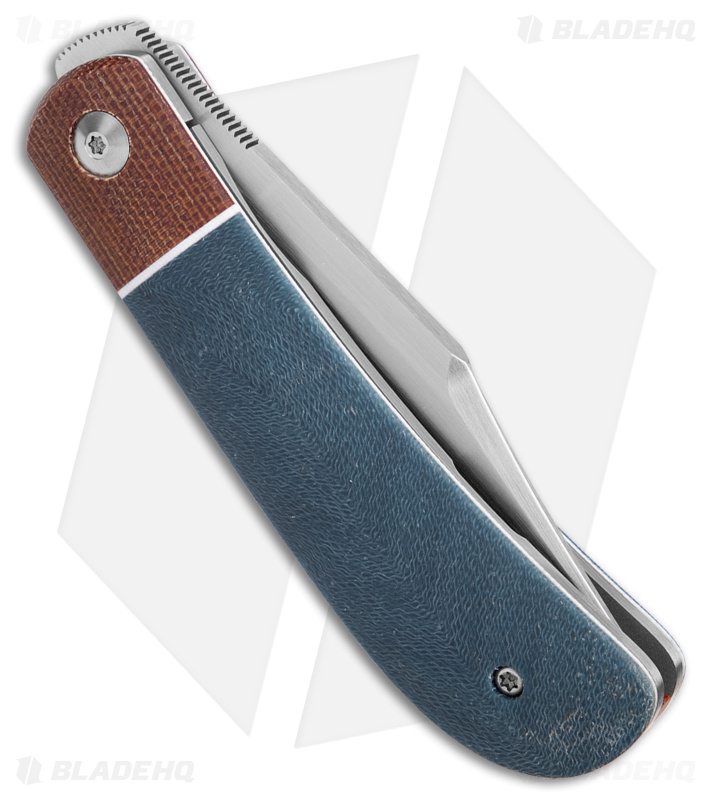 Pena Knives Custom Lanny's Clip Denim Micarta - Blade HQ