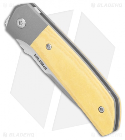Pena Knives Custom Mini Mula Liner Lock Micarta - Blade HQ