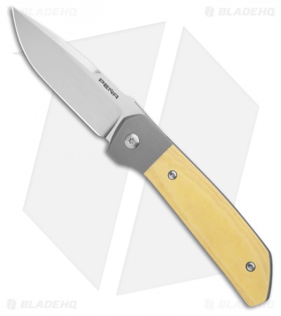 Pena Knives Custom Mini Mula Liner Lock Micarta - Blade HQ