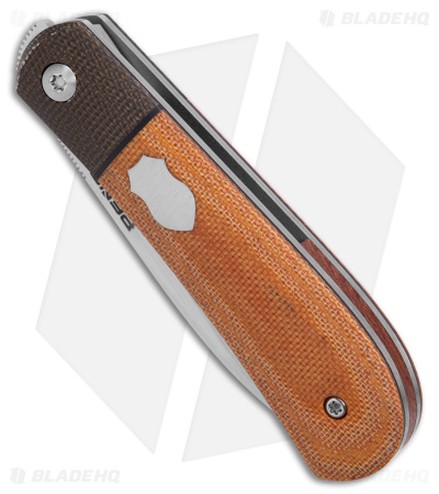 Pena Custom Zulu Knife Brown Mic (3" Satin) - Blade HQ