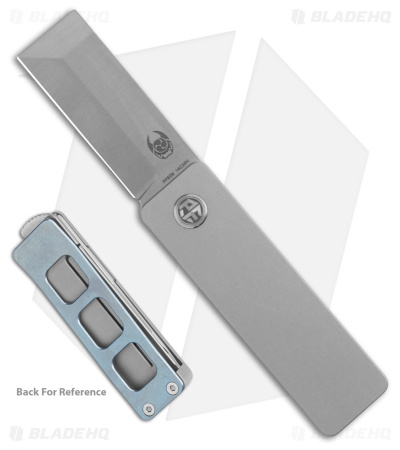 Petrified Fish Cash Knife Blue Titanium (Satin) - Blade HQ