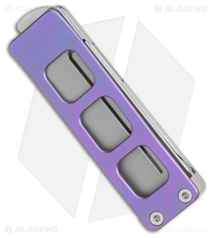 Petrified Fish Cash Knife Purple Titanium (Satin) - Blade HQ