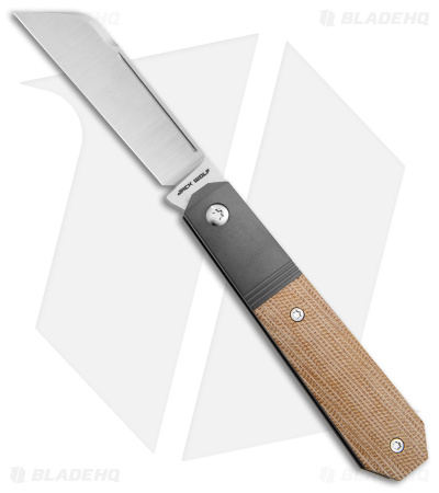 Jack Wolf Knives Midnight Jack Natural Micarta - Blade HQ