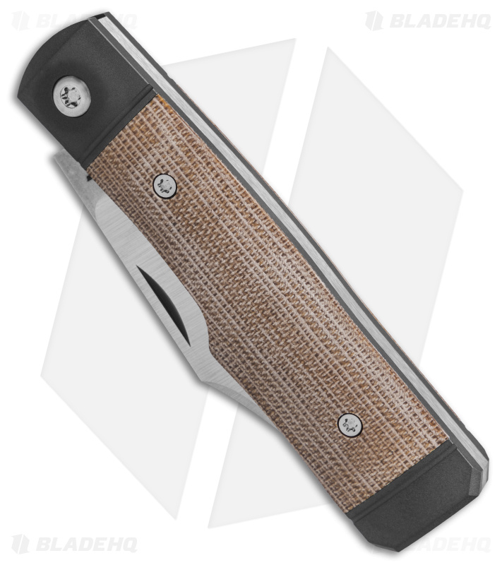 Jack Wolf Knives Sharpshooter Jack Knife | Natural Micarta | Blade HQ