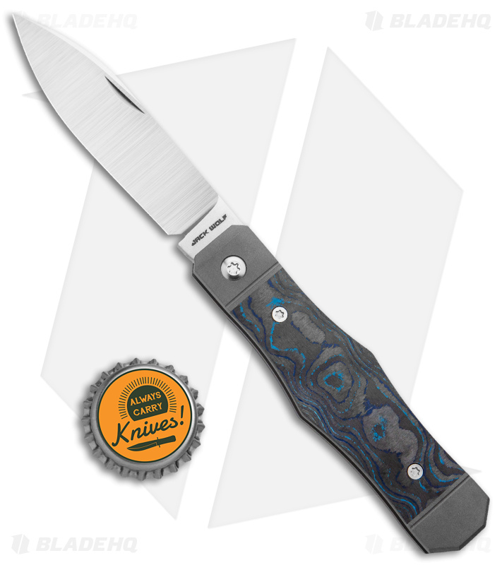 Jack Wolf Knives Vampire Jack Slip Joint Knife CamoCarbon - BHQ