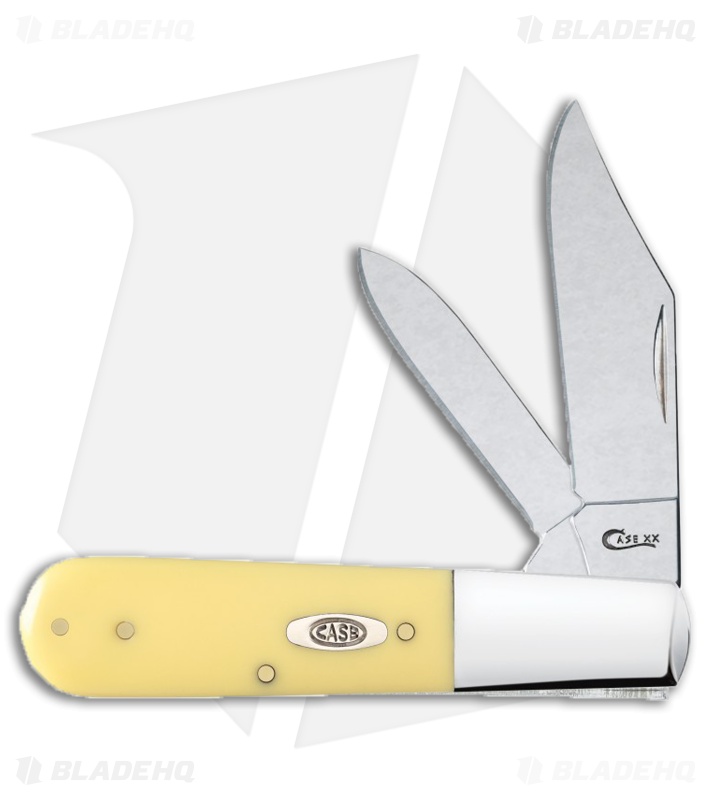 Case Knives Barlow Traditional Knife - Smooth Yellow Delrin