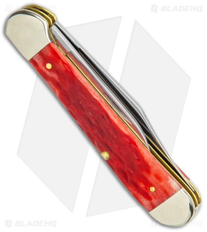 Case Copperhead | Pocket Knife | Dark Red Bone 31953 - Blade HQ