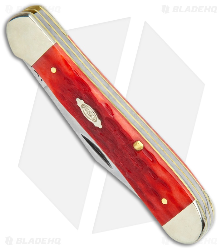 Case Copperhead | Pocket Knife | Dark Red Bone 31953 - Blade HQ