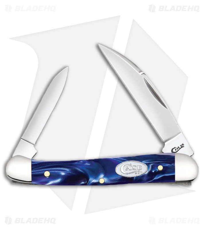 Case Mini Copperhead - Traditional Pocket Knife | Blue Pearl | Blade HQ
