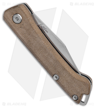 Buck 250 Saunter Clip Point Green Micarta (Satin) - Blade HQ