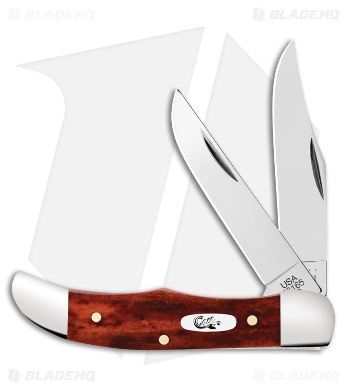 Case Pocket Hunter Knife 2.75" Smooth Chestnut Bone (62165 SS) - Blade HQ