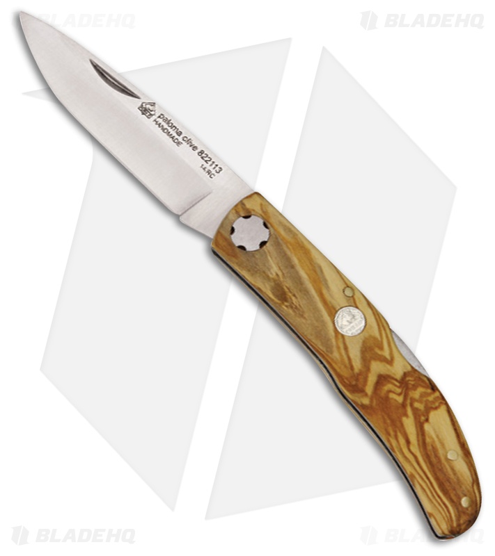 Puma IP Paloma Lockback Pocket Knife 4" Olive Wood (822113) - Blade HQ