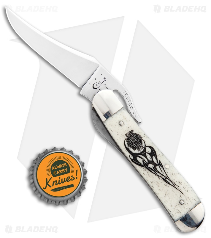 Case Russlock - Liner Lock Knife | HD Smooth Bone | Blade HQ