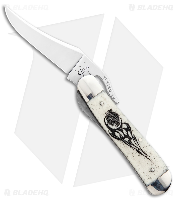 Case Russlock - Liner Lock Knife | HD Smooth Bone | Blade HQ