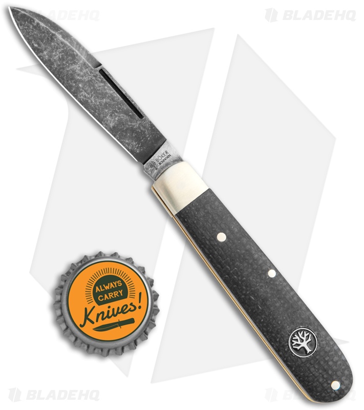 Boker Barlow Prime Traditional Pocket Knife Jute Micarta (2.7" Acid Stonewash) - Blade HQ