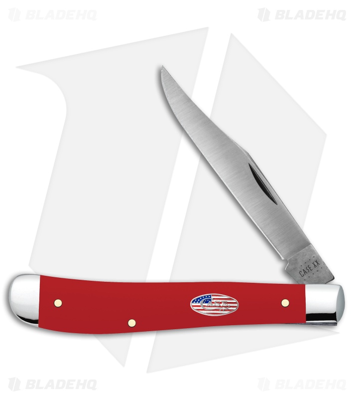 Case Knives American Workman Red Synthetic Smooth Slimline Trapper ...