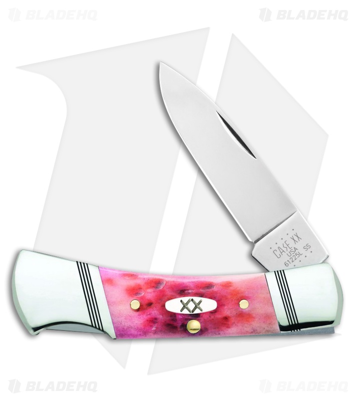 Case Lockback Knife | Jigged Raspberry Bone - Blade HQ