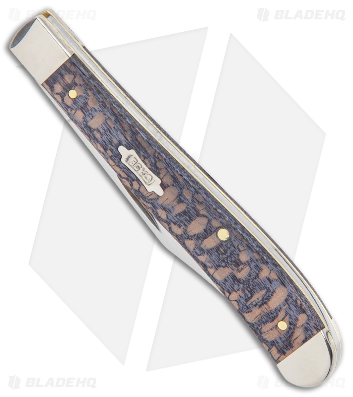 Case Slimline Trapper Knife 4.125" Black Sycamore Wood (71048 SS ...