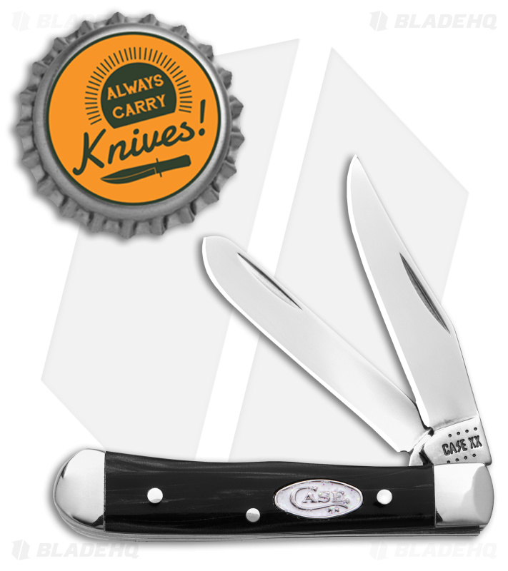 Case Tiny Trapper Knife | Black Pearl Kirinite | 23673 - Blade HQ