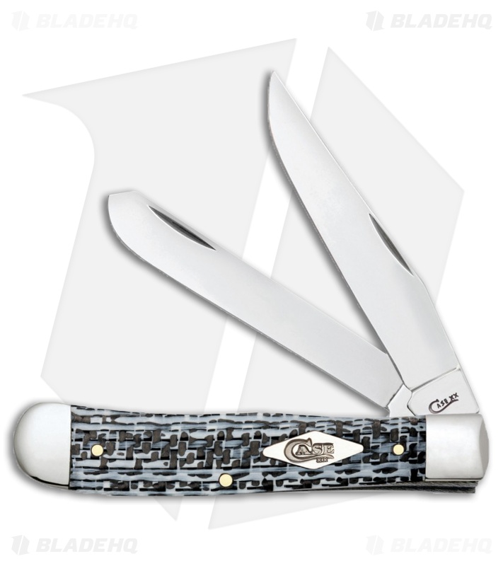 Case Trapper - Traditional Pocket Knife | Black + White CF | Blade HQ