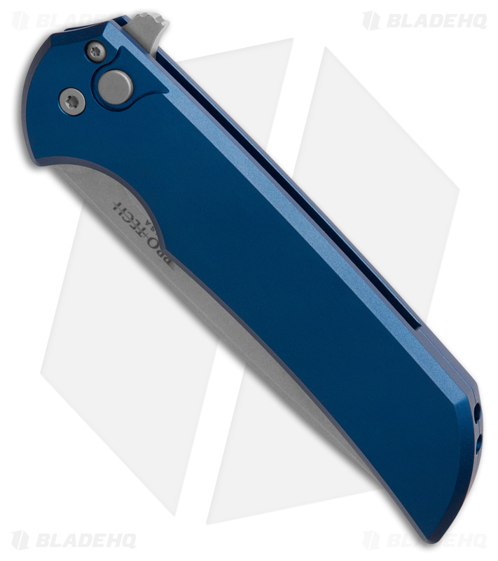 Pro-Tech Mordax Button Lock Knife Blue (SW S45VN) - Blade HQ