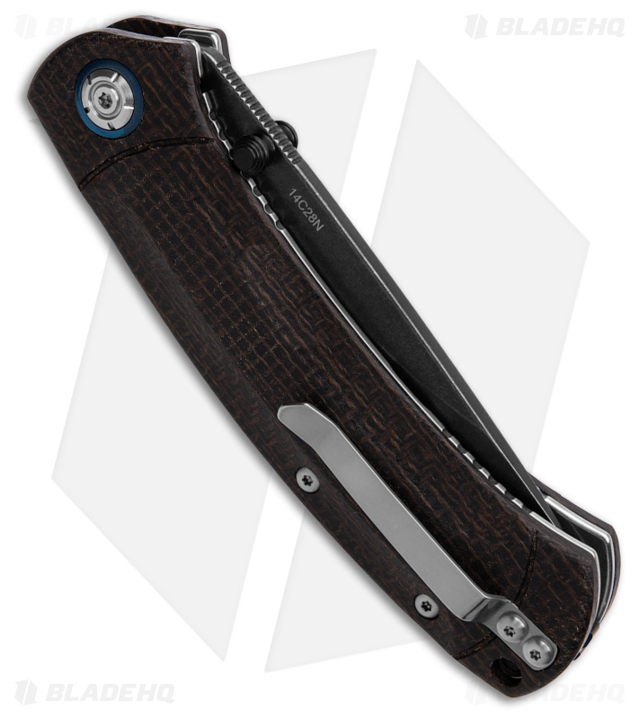 QSP Copperhead Knife Brown Micarta (Black) - Blade HQ