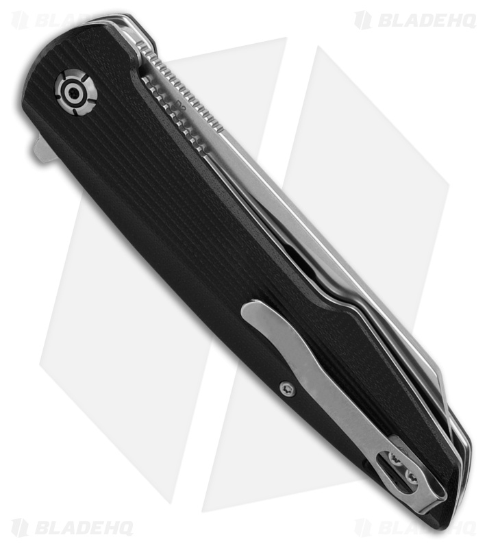 QSP Phoenix Liner Lock Knife Black G-10 (3.75" Stonewash) QS108-C1 ...