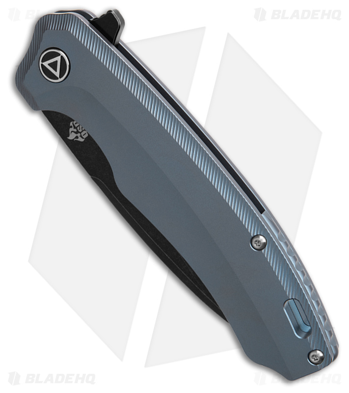 QSP Woodpecker F Lock Knife Blue Titanium (BW) - Blade HQ