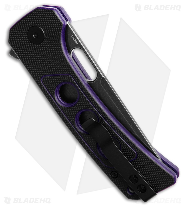 QSP Unicorn Knife Black/Purple G-10 Black SW