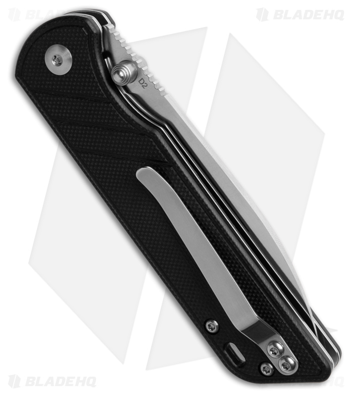QSP Parrot V2 Liner Lock Knife Black G-10 - Blade HQ