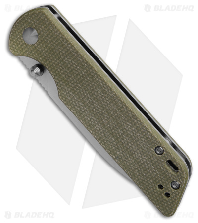 QSP Parrot V2 Liner Lock Knife Green Micarta - Blade HQ