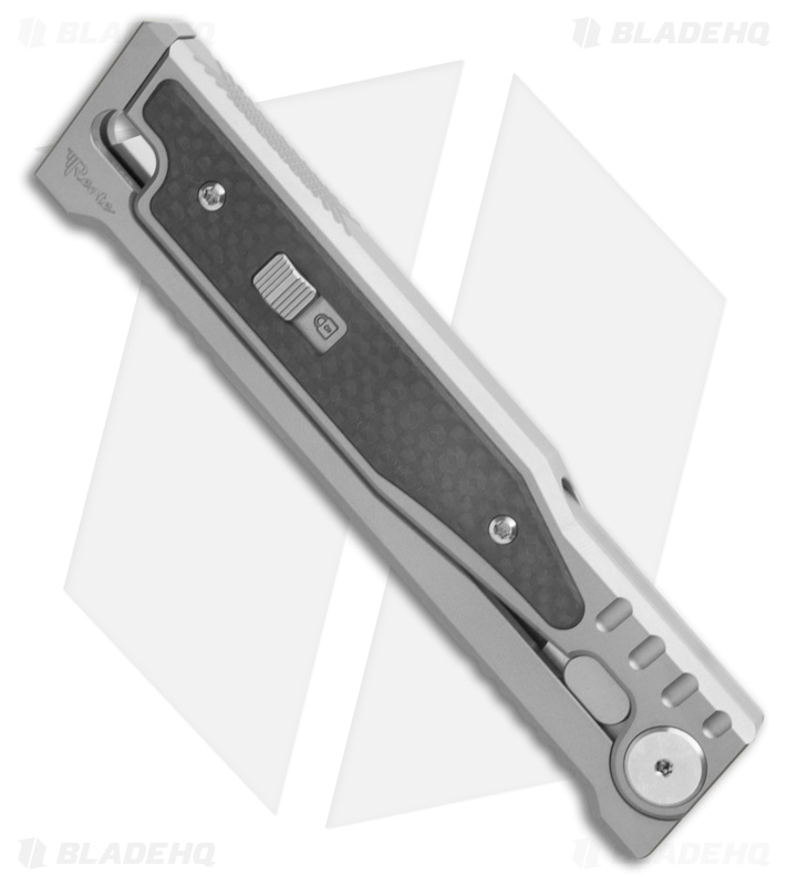 Reate OG EXO Coping Gravity Knife Ti/CF - Satin - Blade HQ