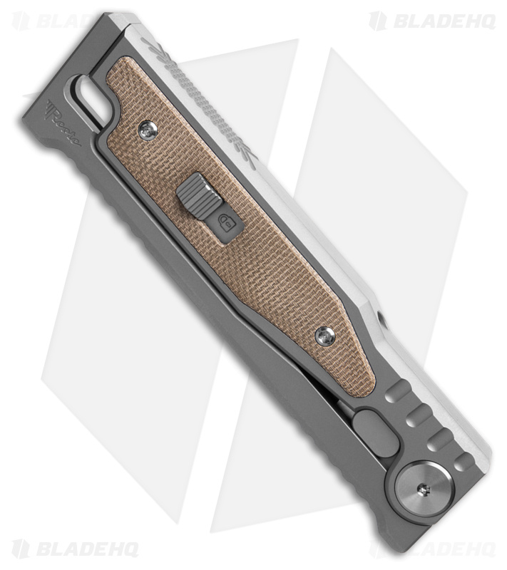 Reate EXO-M Drop Point Gravity Green/Satin - Blade HQ