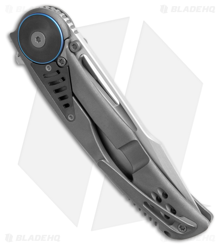 Reate GTR Knife Dark Bead Blast Stonewashed Titanium Satin