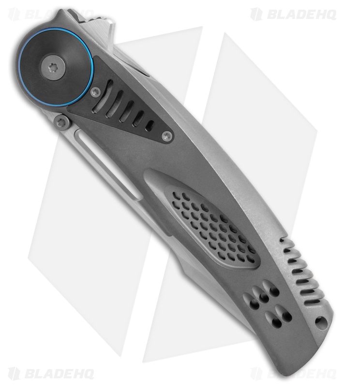 Reate GTR Knife Dark Bead Blast Stonewashed Titanium Satin