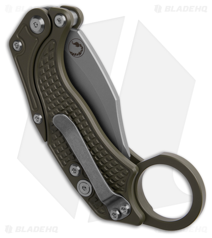 Reate EXO-K Karambit Gravity Knife Green (SW) - Blade HQ